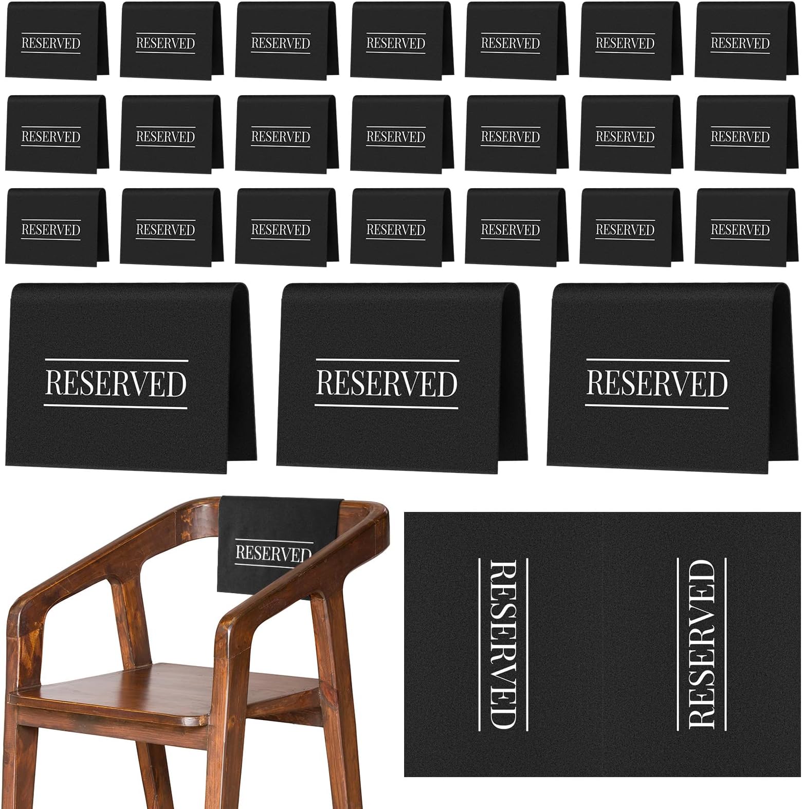 Amazon.com: Tudomro Reserved Signs for Pews Chairs Reserved Pew Cloths ...