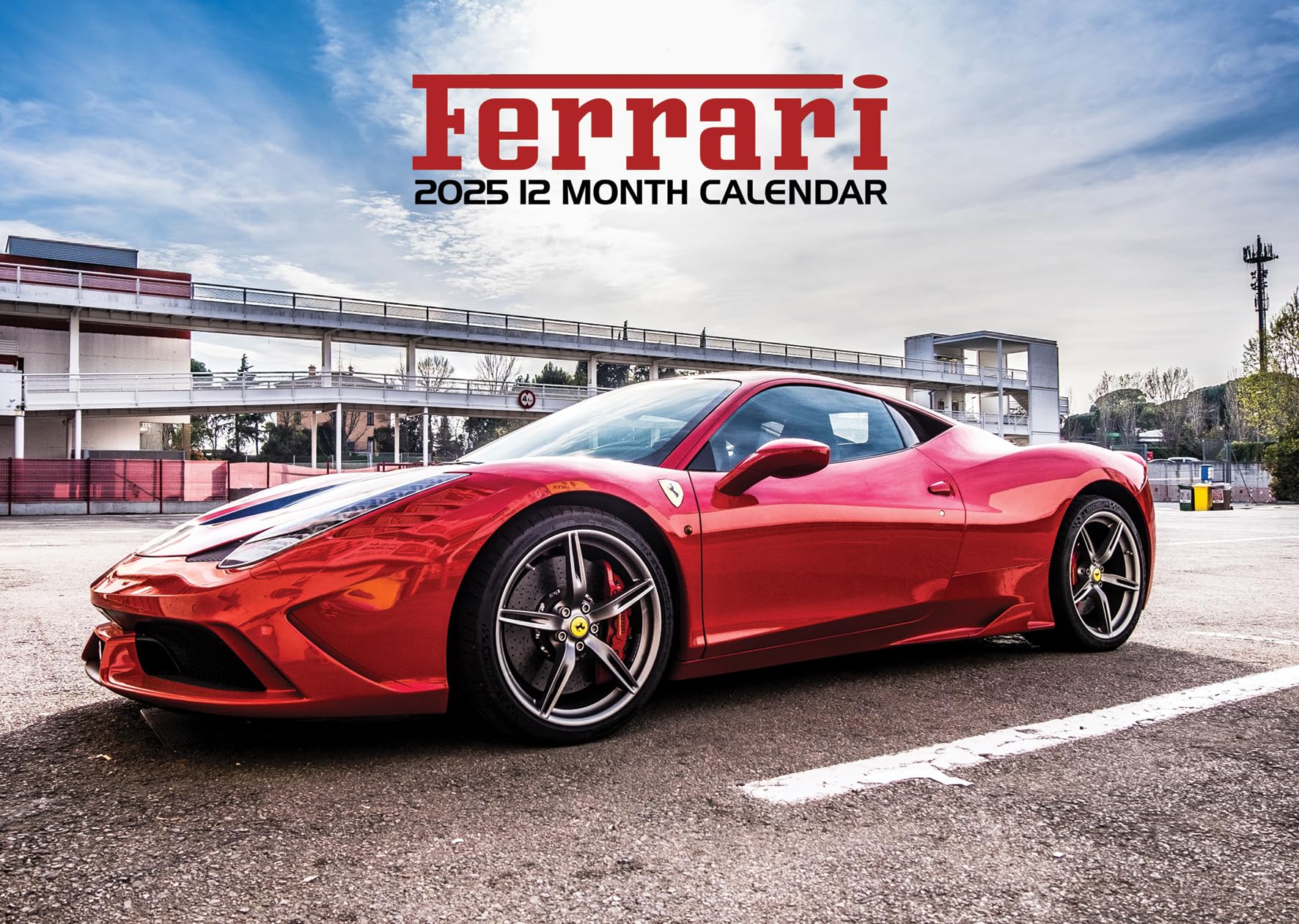 Ferrari 2025 – A3 Size Wirobound Calendar – BigaMart