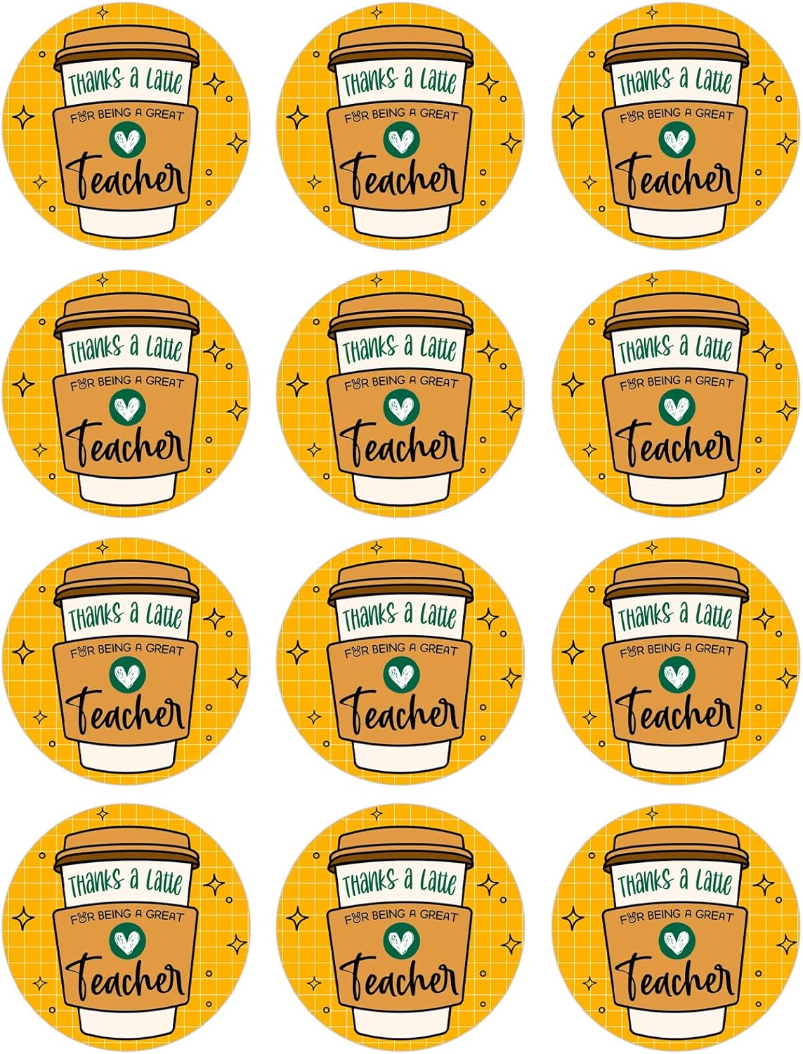 Amazon.com: FaCraft Teacher Appreciation Stickers Labels Thank You ...