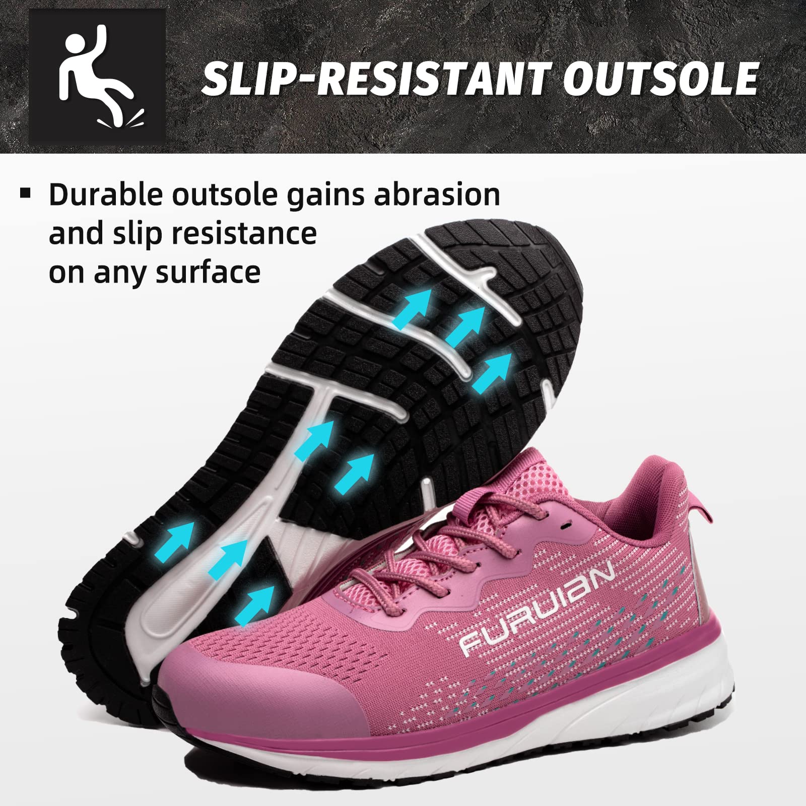 Snapklik.com : Steel Toe Shoes For Women Lightweight Safety ...