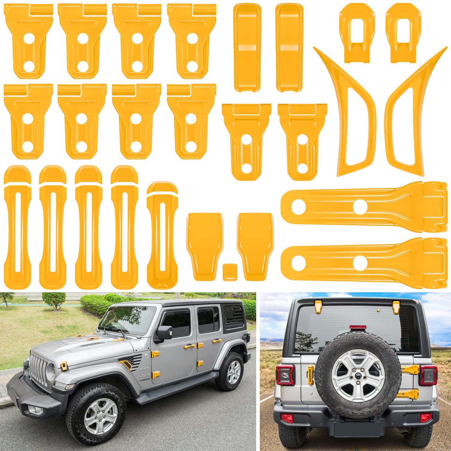 Amazon.com: 26PCS Full Set Exterior Decoration Trim Kit for Jeep ...