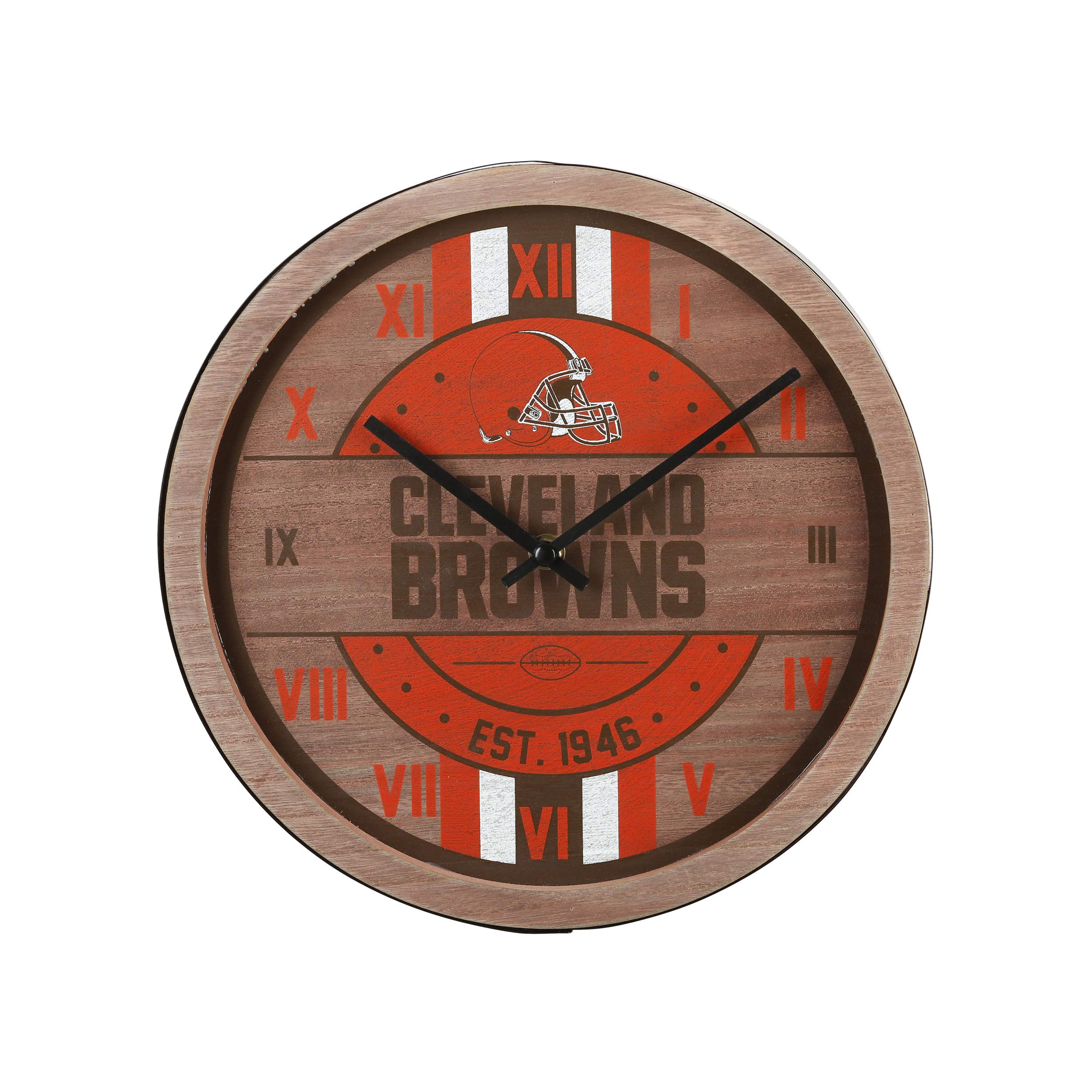 Snapklik.com : Cleveland Browns NFL Barrel Wall Clock