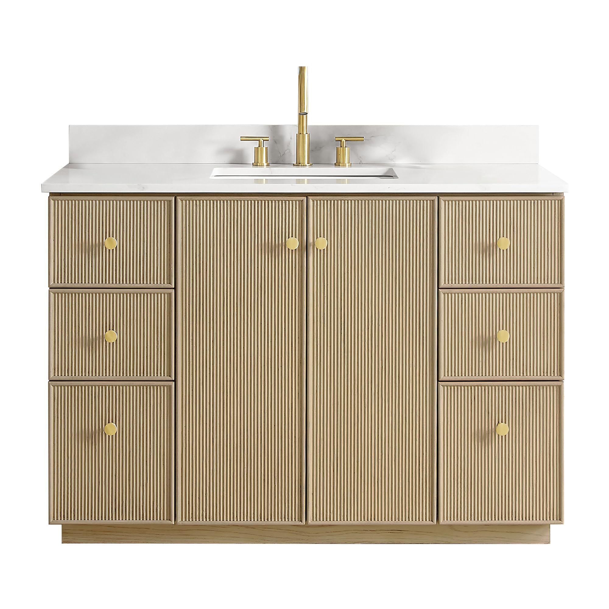 Miseno MV-NM-OZA48-WQT Oza 48" Free Standing Single Basin Vanity Set ...