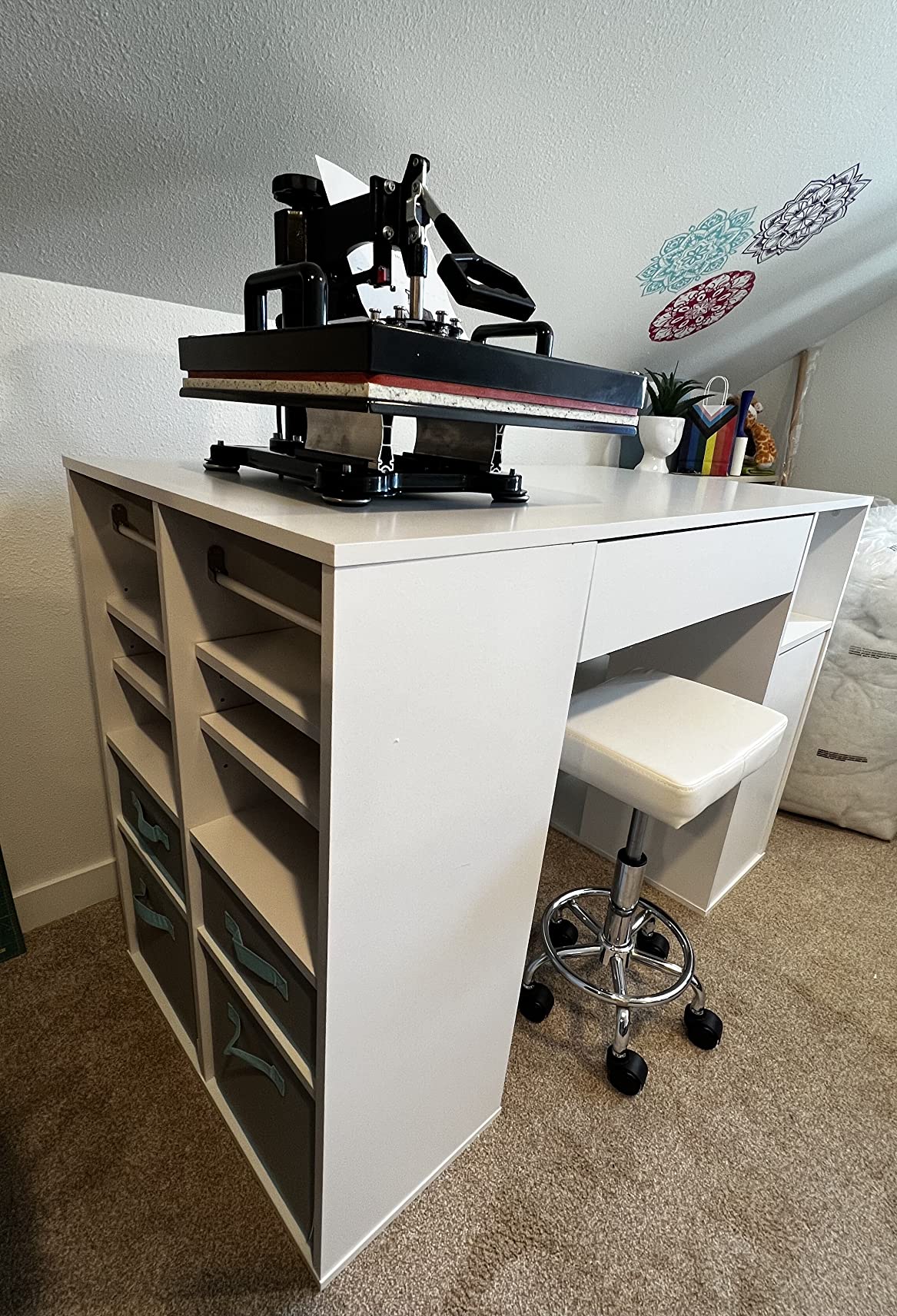 $36/mo - Finance South Shore Crea Counter-Height Craft Table with ...