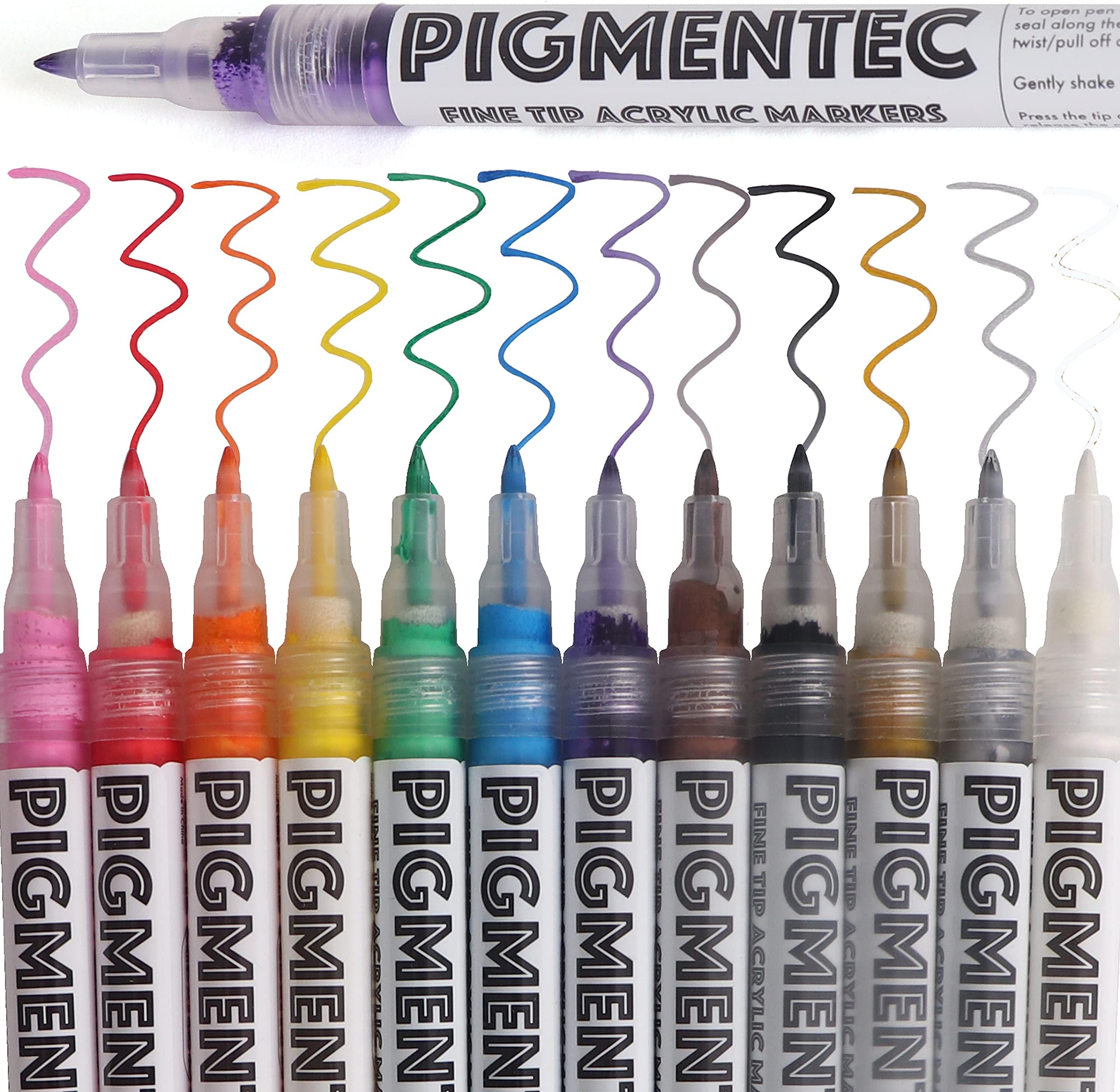 Amazon.com: 28 Wildflower Colors Acrylic Paint Pens Studio Color Series ...