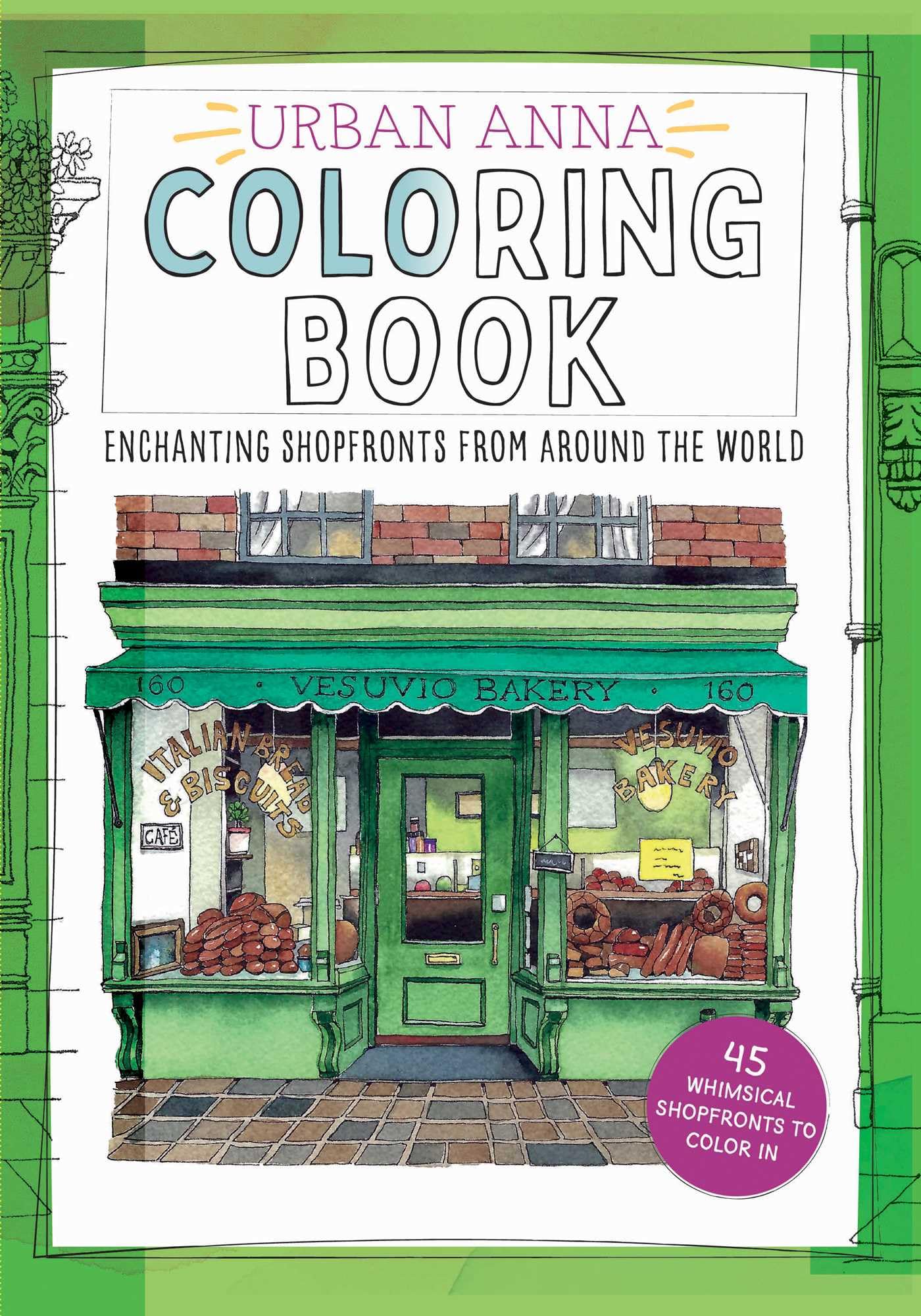 Amazon.com: Urban Anna Coloring Book: Enchanting Shopfronts from Around ...