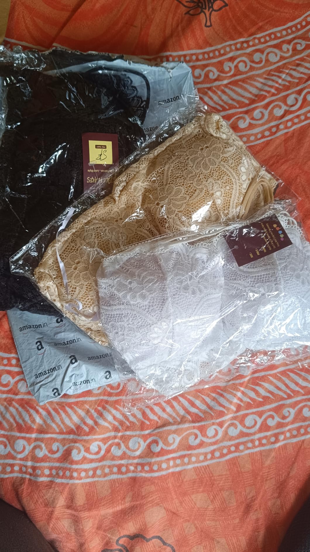 Buy STYLE FLAKES Padded Lace Bralettes Sexy Lace Bralette with Straps ...