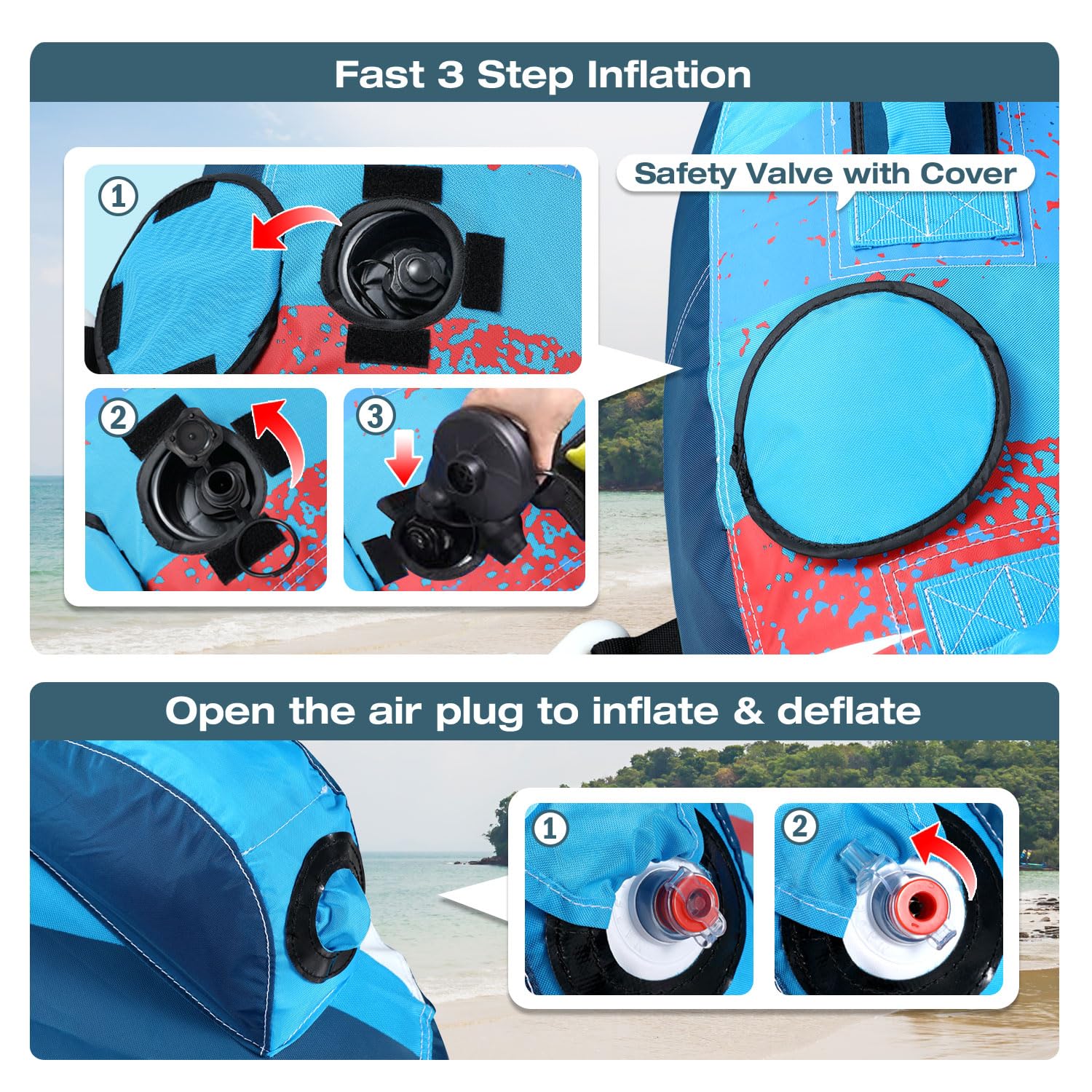 Snapklik.com : Sunrio Speed Towable Tubes For Boating 1-2 Riders ...
