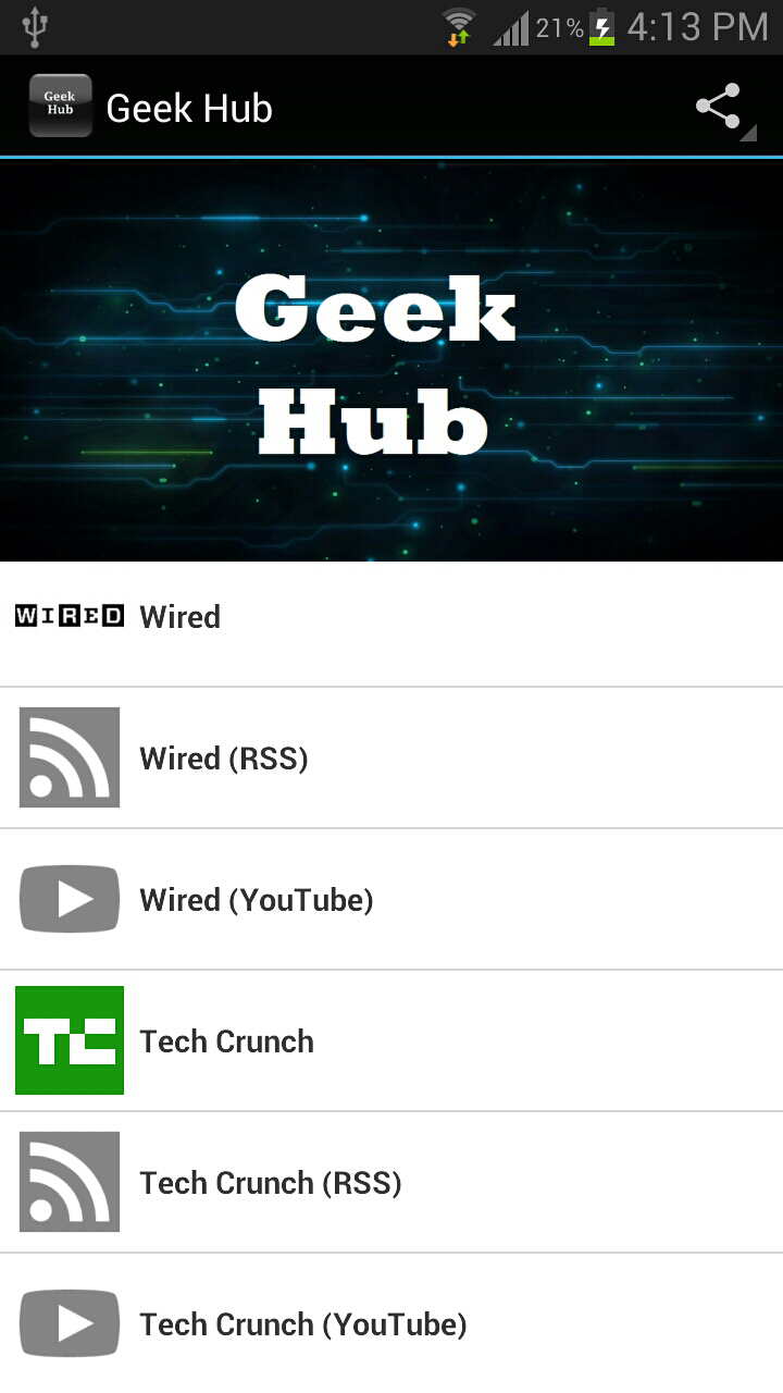 Geek Hub (free) - App on Amazon Appstore