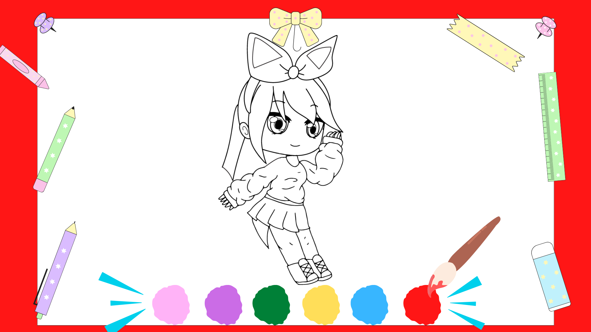 cute girls chibi & gacha coloring pages games - App on Amazon Appstore