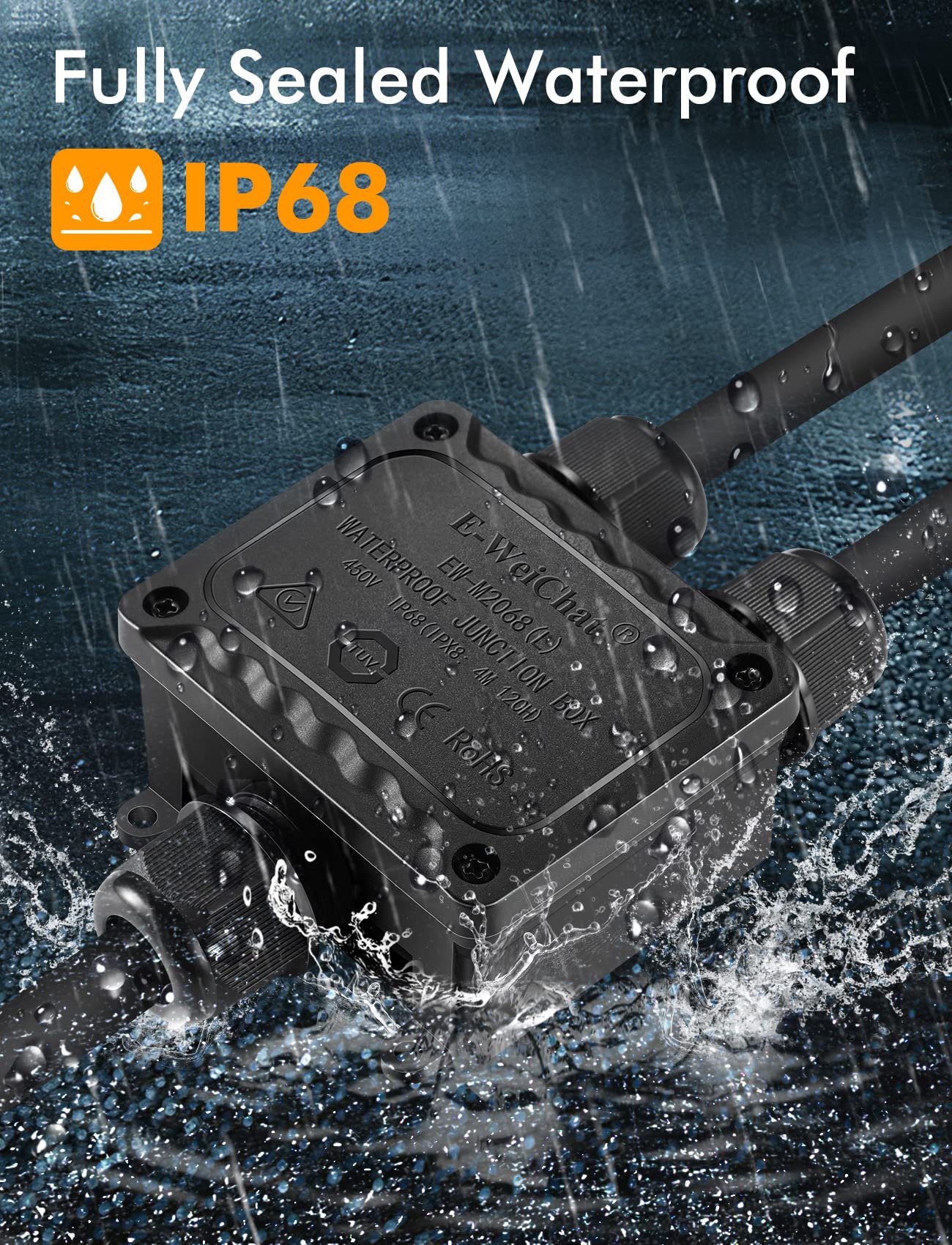 Snapklik.com : Junction Box - IP68 Waterproof 3 Way Electrical Junction ...