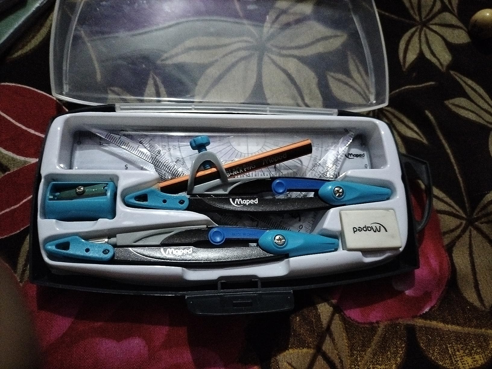 Maped Metal Open Compass - 9 Pcs Set - (Colors May Vary) | Geometry Box ...