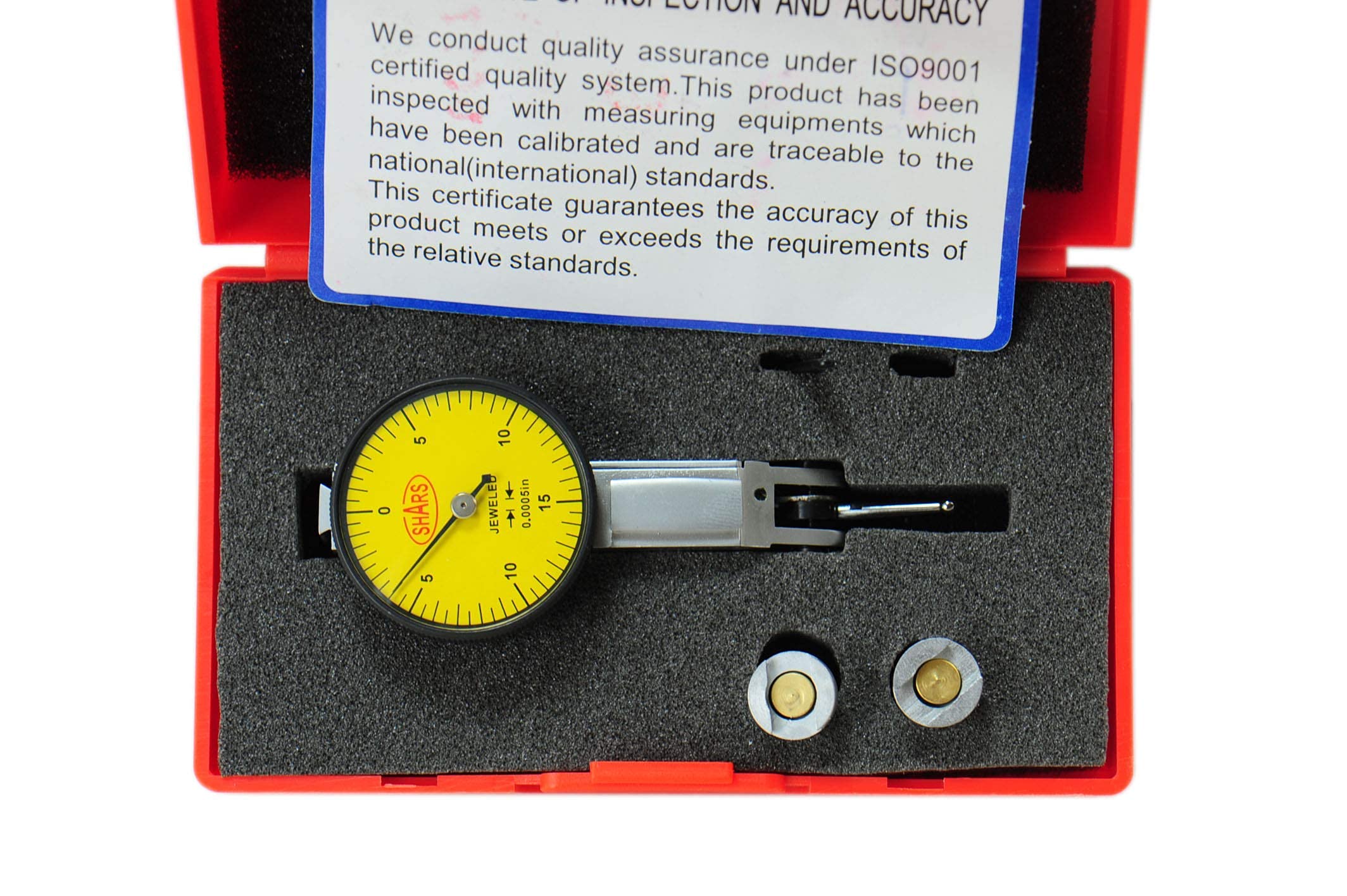 Snapklik.com : Shars .030" X .0005" Dial Test Indicator In Fitted Case