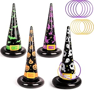Halloween Party Games Halloween Ring Toss Game Toy 4pcs Inflatable ...