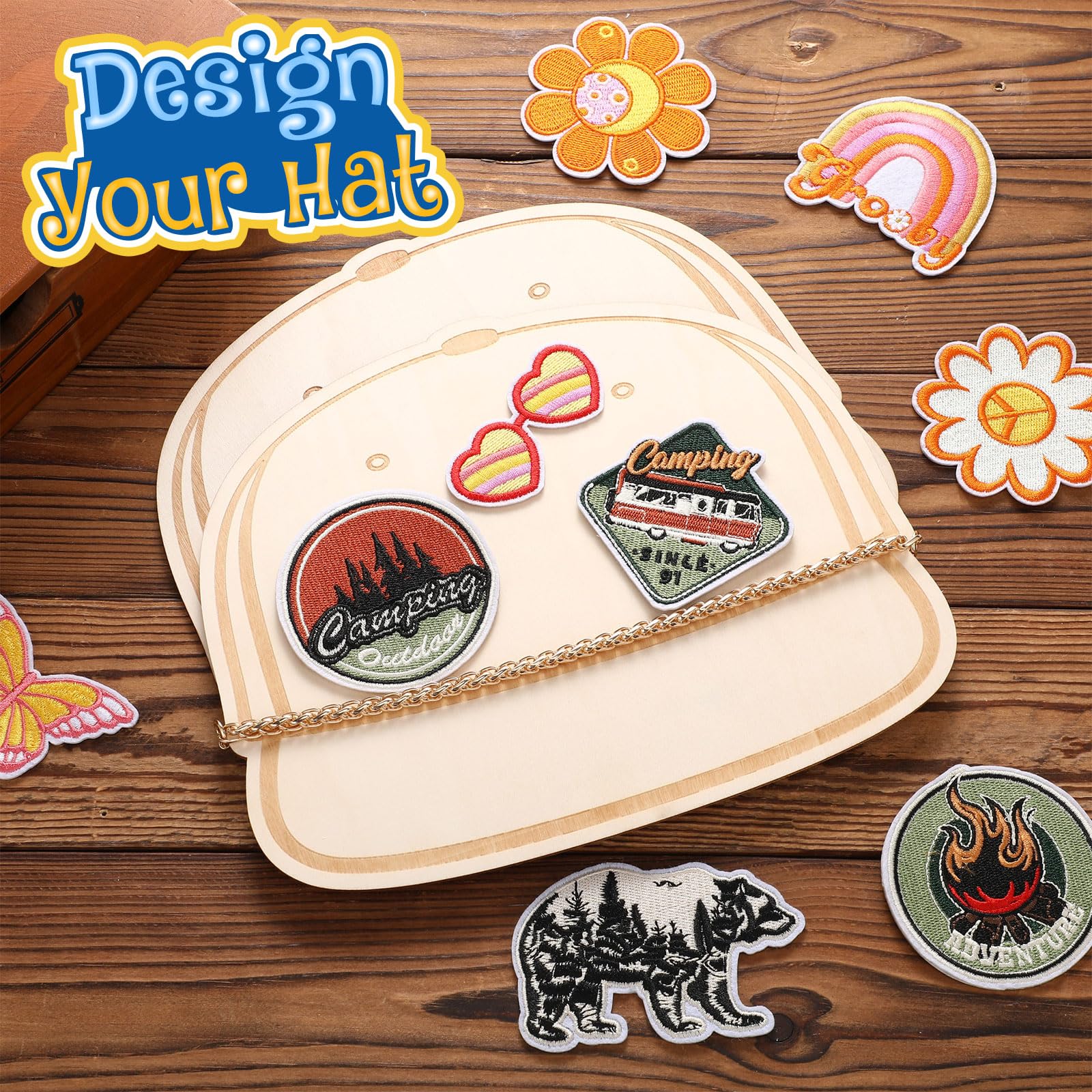 Snapklik.com : Wonderjune Truck Hat Template Palette Wood Baseball Cap ...