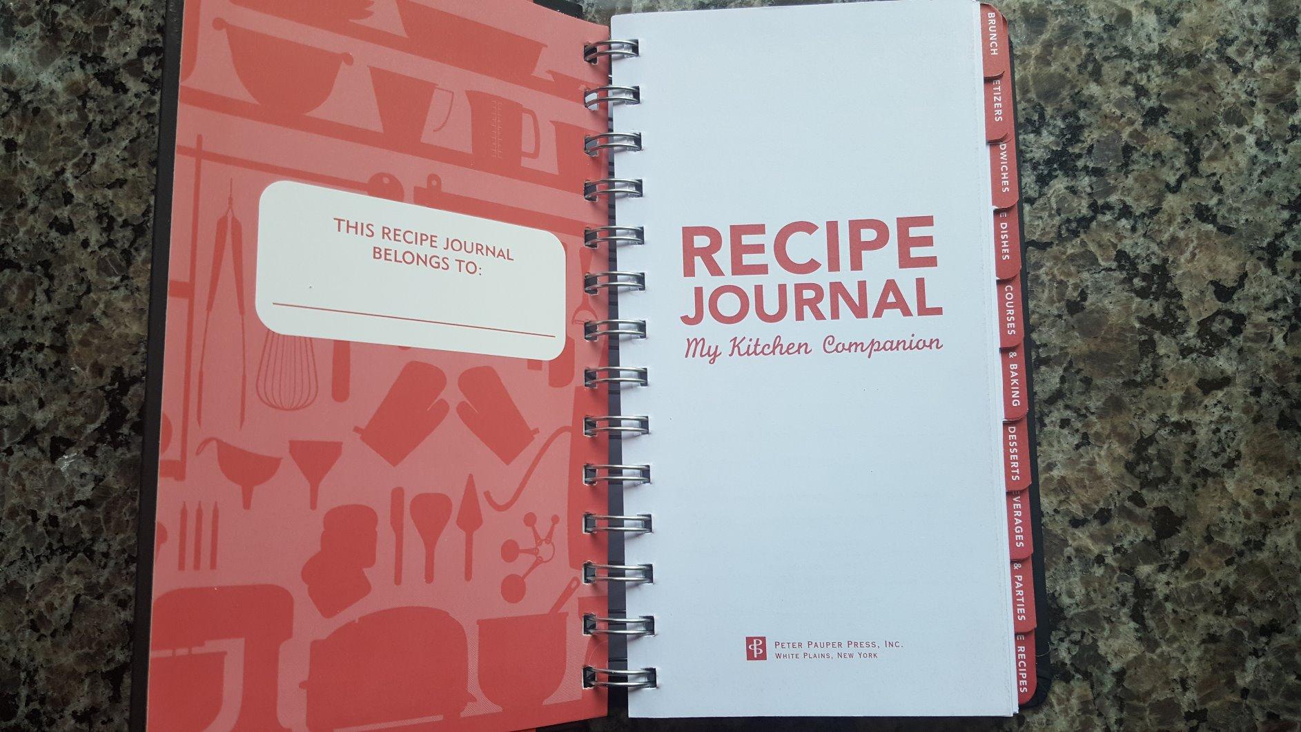 Amazon.com: Recipe Journal: My Kitchen Companion: 9781441309839: Peter ...