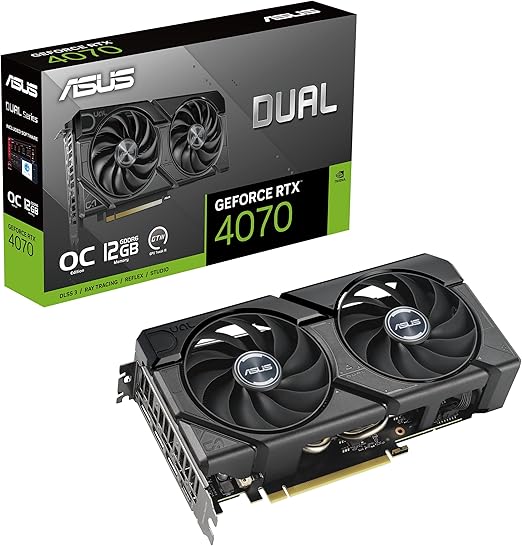 Amazon.com: ASUS The SFF-Ready Dual GeForce RTX™ 4070 EVO OC Edition ...