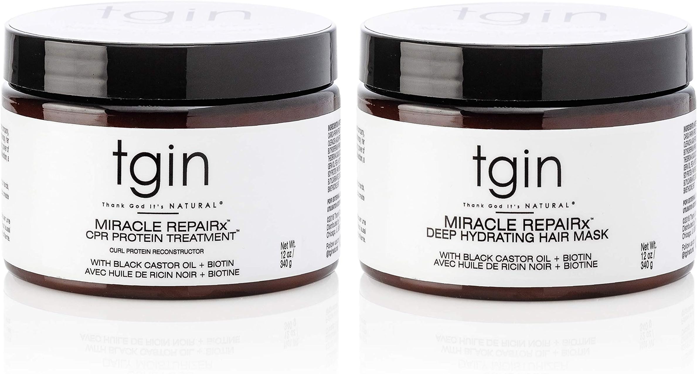 Amazon.com : tgin Honey Miracle Hair Mask Duo, 12 oz (Pack Of 2) for ...