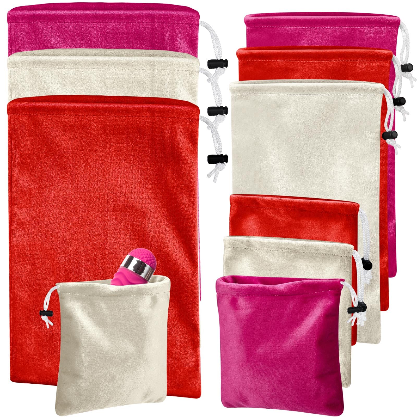 Amazon.com: Amylove 9 Pcs Adult Game Toy Storage Bags Drawstring Gift ...