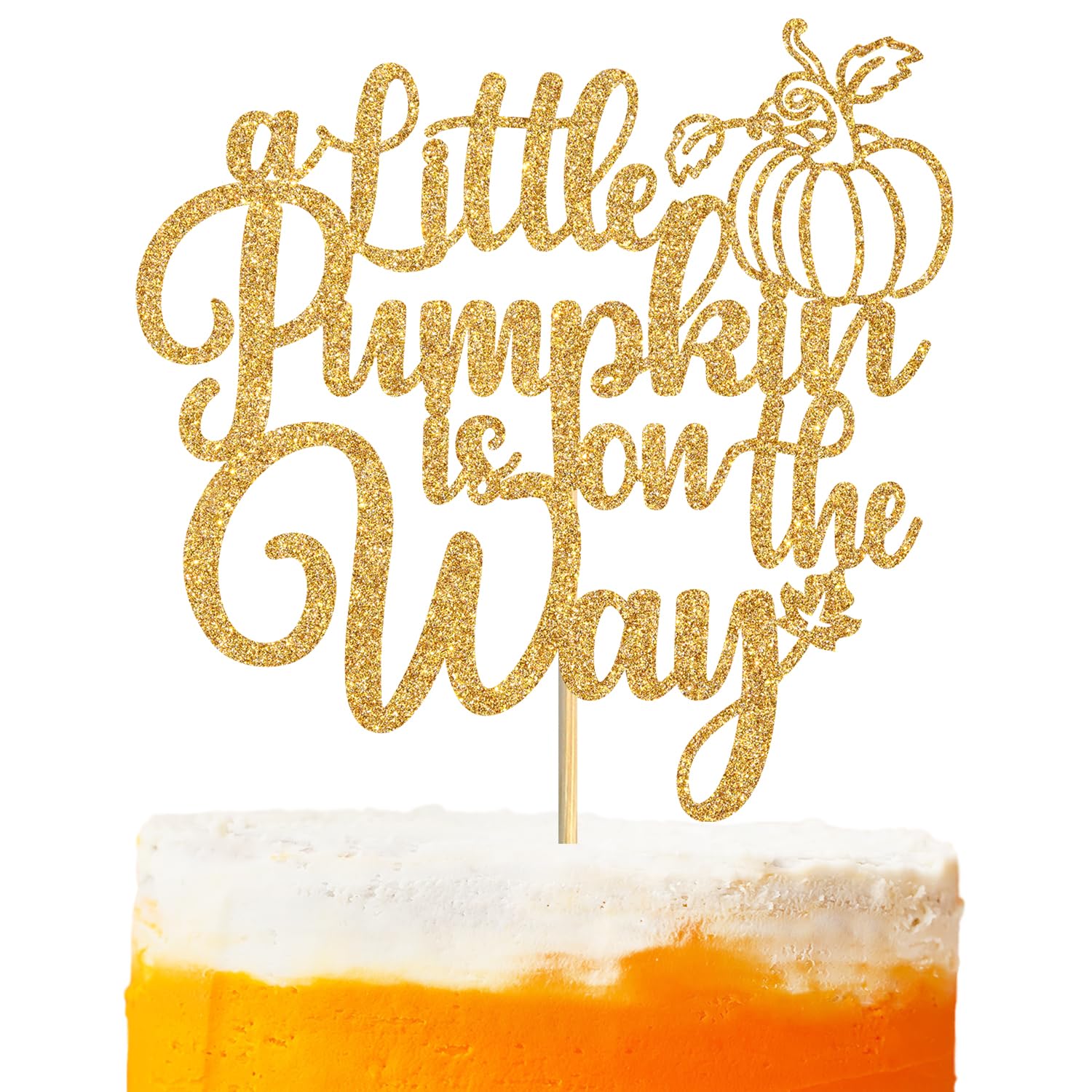 Amazon.com: A Little Pumpkin is On The Way Cake Topper, Welcome Little ...