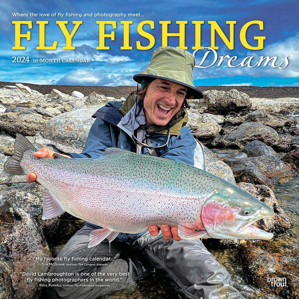 Fly Fishing Dreams | 2024 12 x 24 Inch Monthly Square Wall Calendar ...
