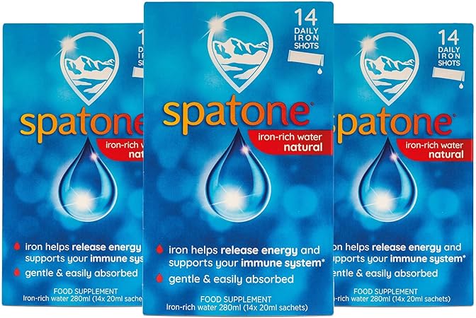 Spatone 100% Natural Iron Supplement (42 Sachets), Daily Convenient ...