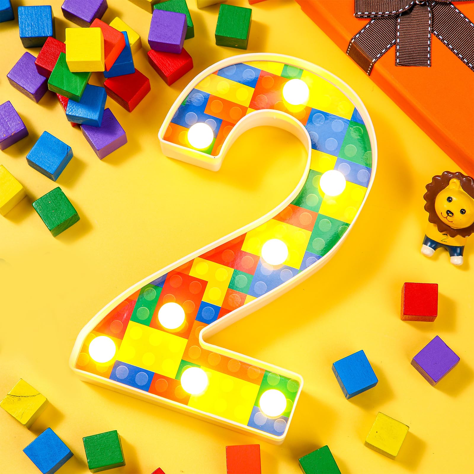 Snapklik.com : Baquler Building Block Light Up Number Birthday ...