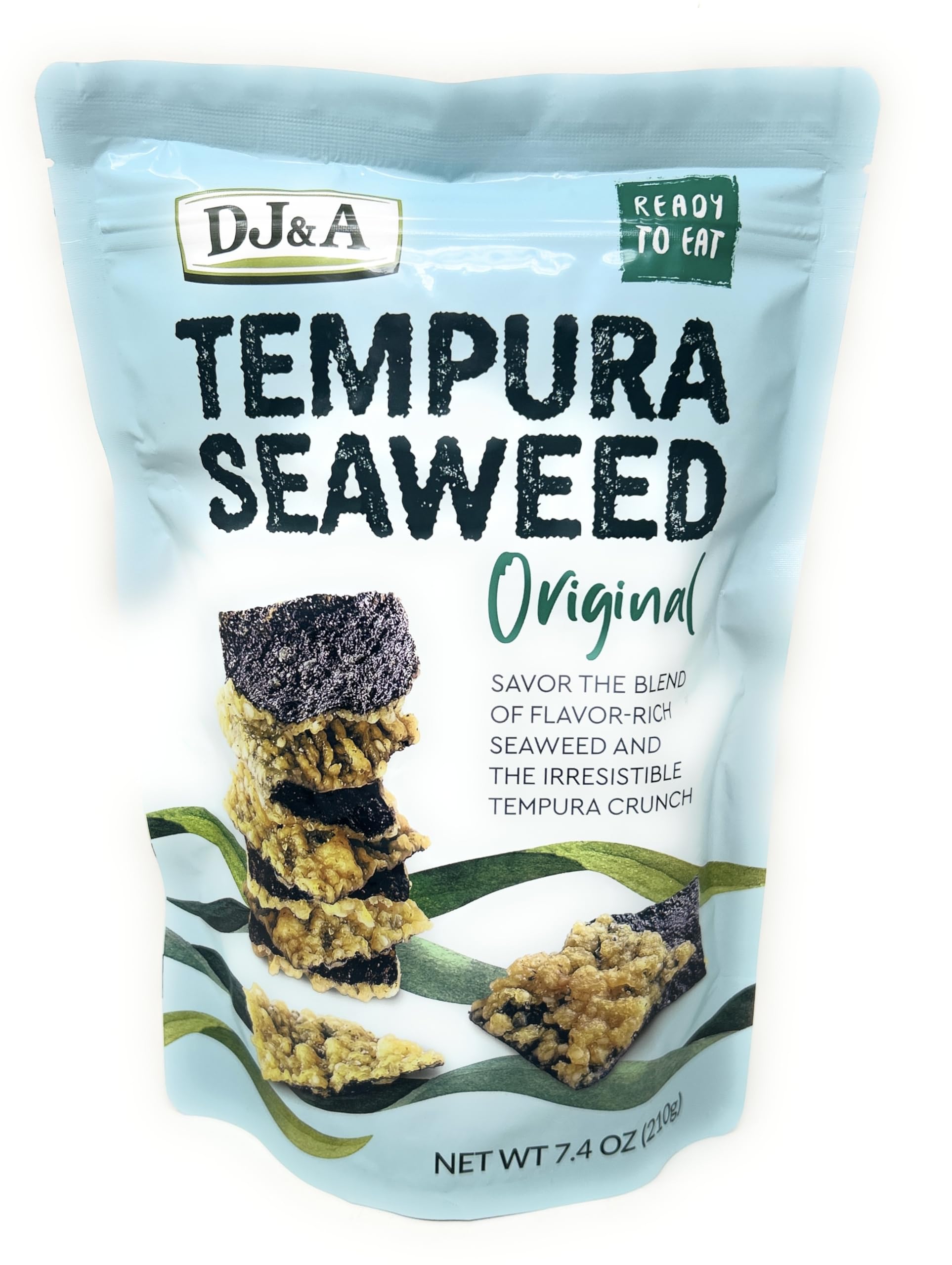 Amazon.com: DJ & A Tempura Seaweed Orginial 7.4oz - 1 bag : Grocery ...