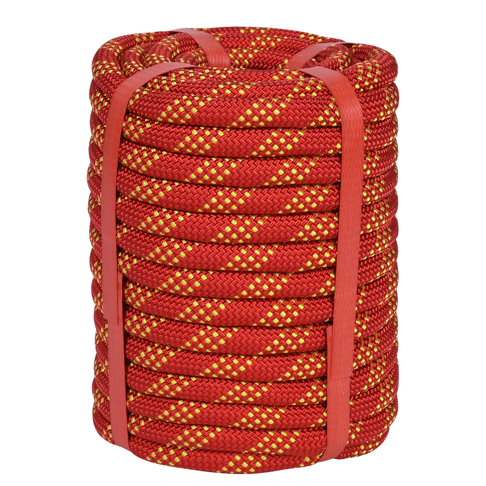 Amazon.com: 1/2 Inch Climbing Rope 50 Ft Red - 48 Strands Tree Climbing ...