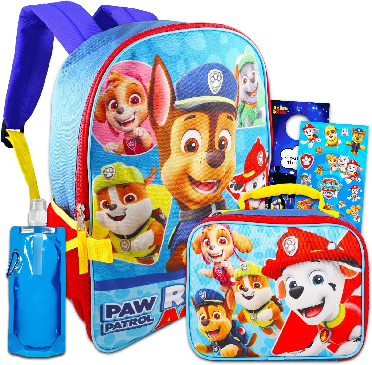 Amazon.com: Paw Patrol 16 Inches Large Backpack With Lunch Bag Set ...