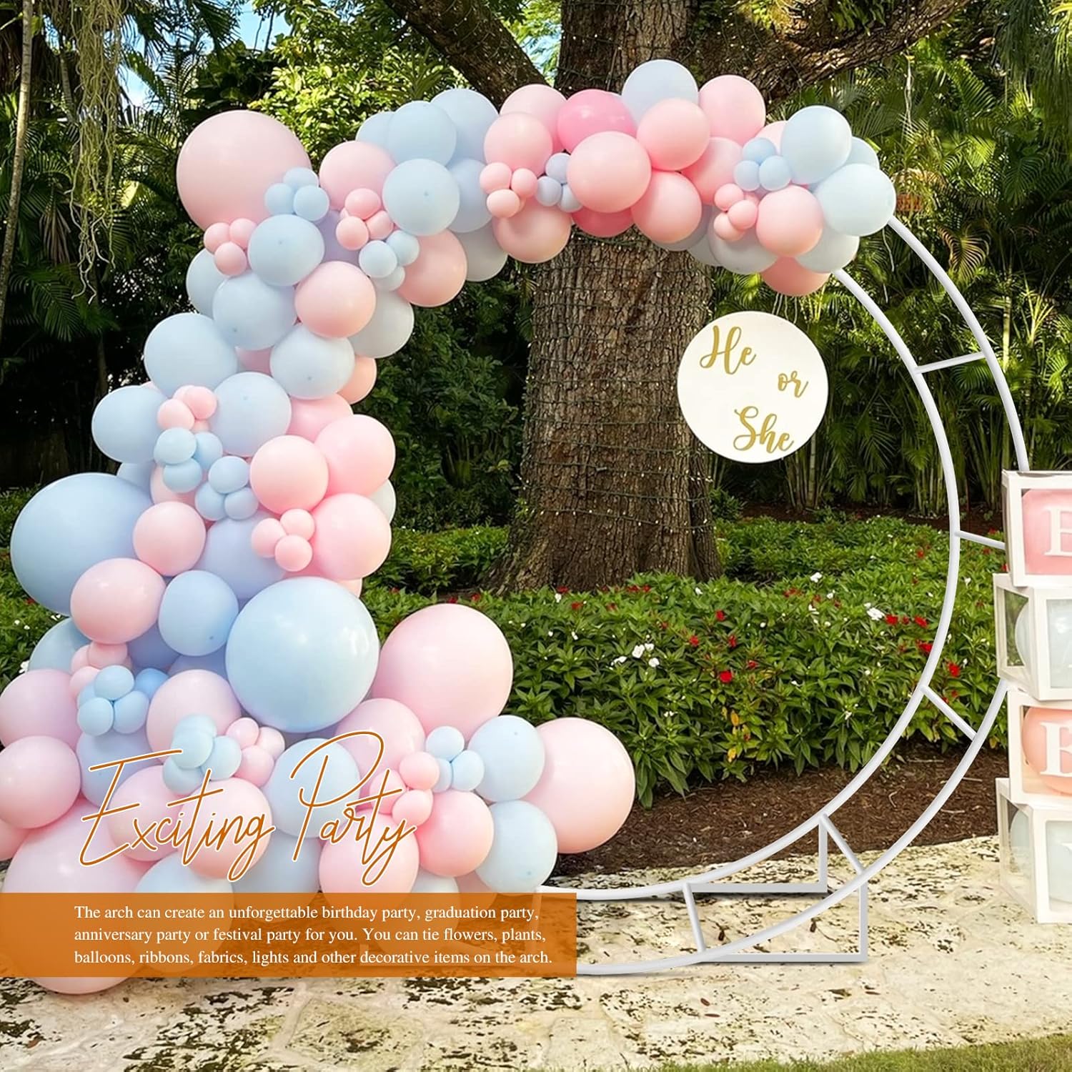 Buy Circle Balloon Arch Frame 6.56ft Round Balloon Arch Frame Round ...