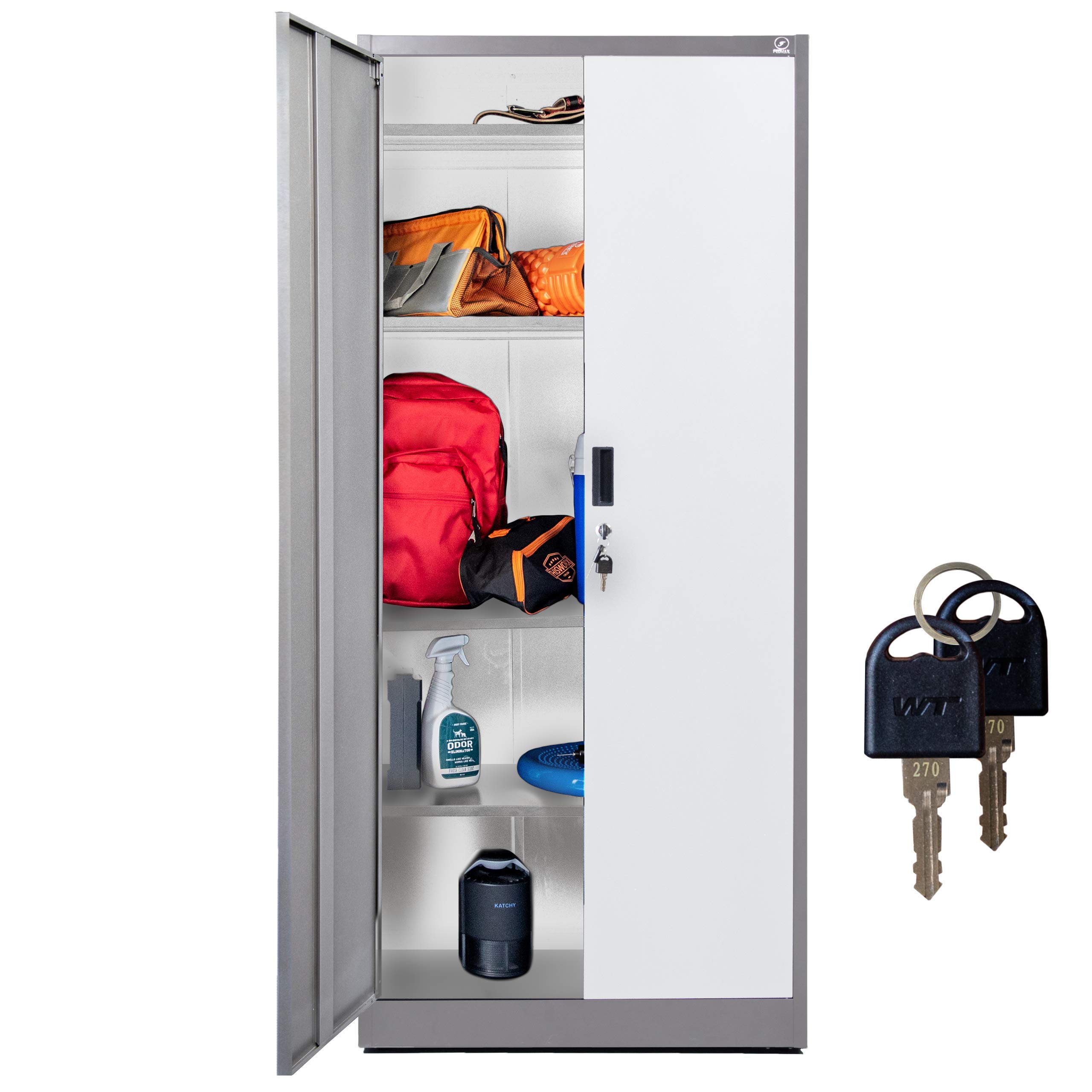 Buy Fedmax Metal Storage Cabinet 71 Tall W Locking Doors buy-fedmax-metal-storage-cabinet-71-tall-w-locking-doors