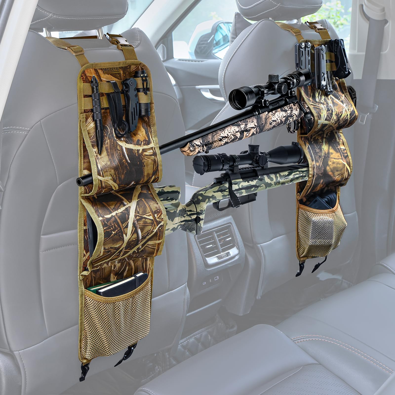 Amazon.com: HAKKEN Seat Back Gun Rack for truck, Molle Panel Truck ...