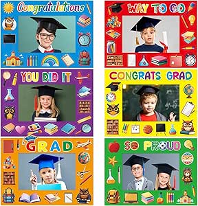 Amazon.com: Fancy Land Graduation Picture Frame Craft Kits Congrats ...
