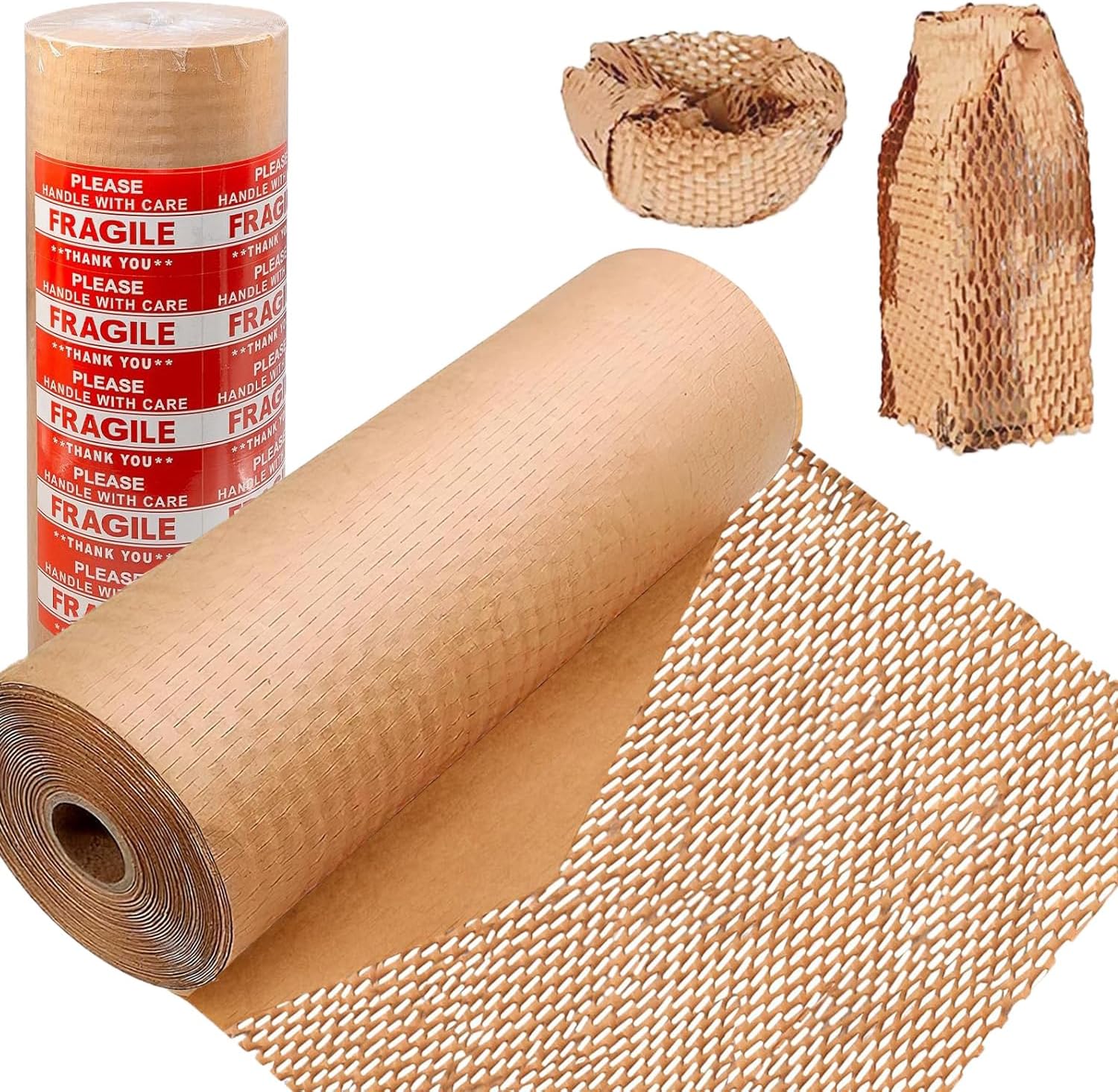 Amazon.com : Honeycomb Packing Paper, 12" x 66' Cushioning Wrap Roll ...
