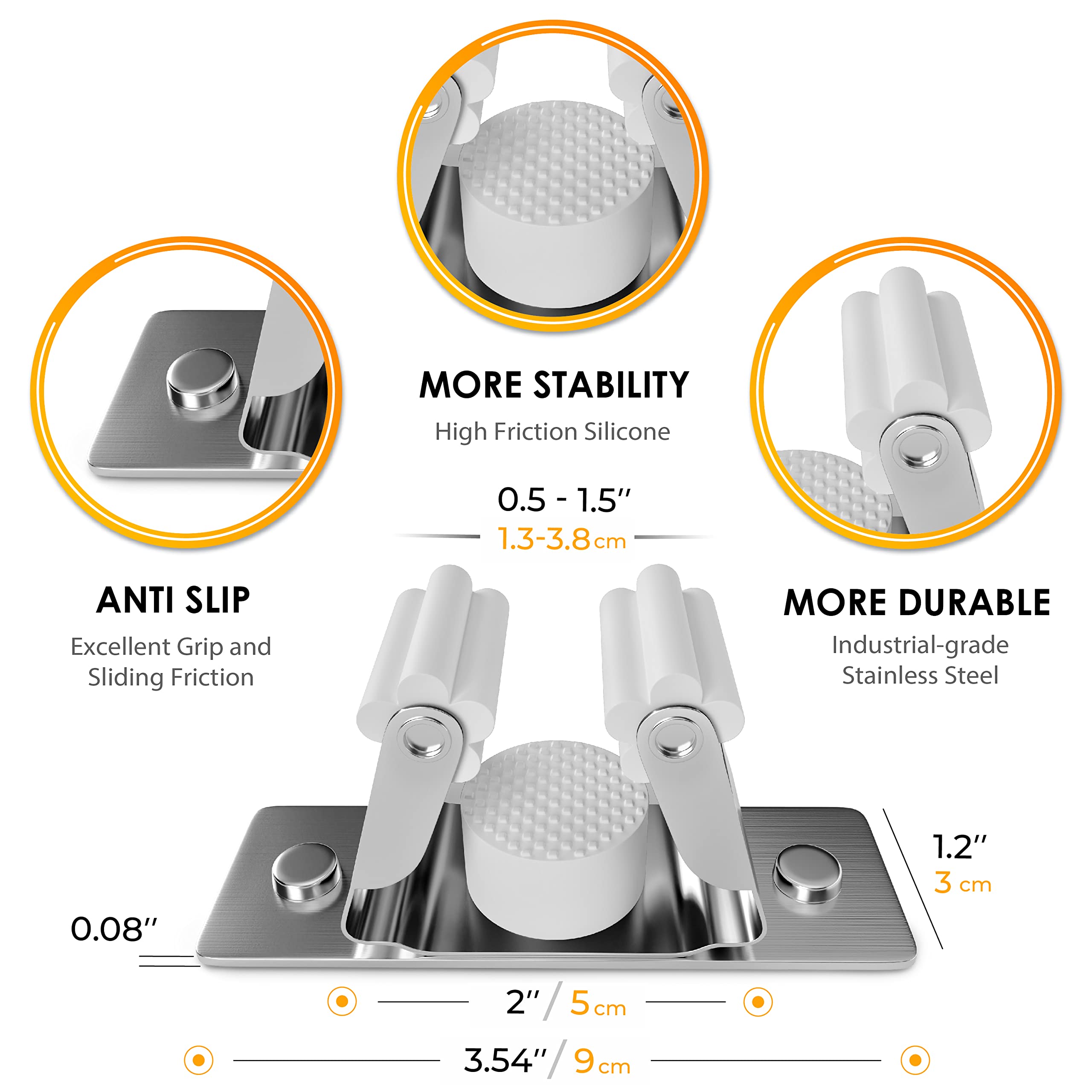 Snapklik.com : Self Adhesive Broom And Mop Holder Wall Mounted SUS304 ...