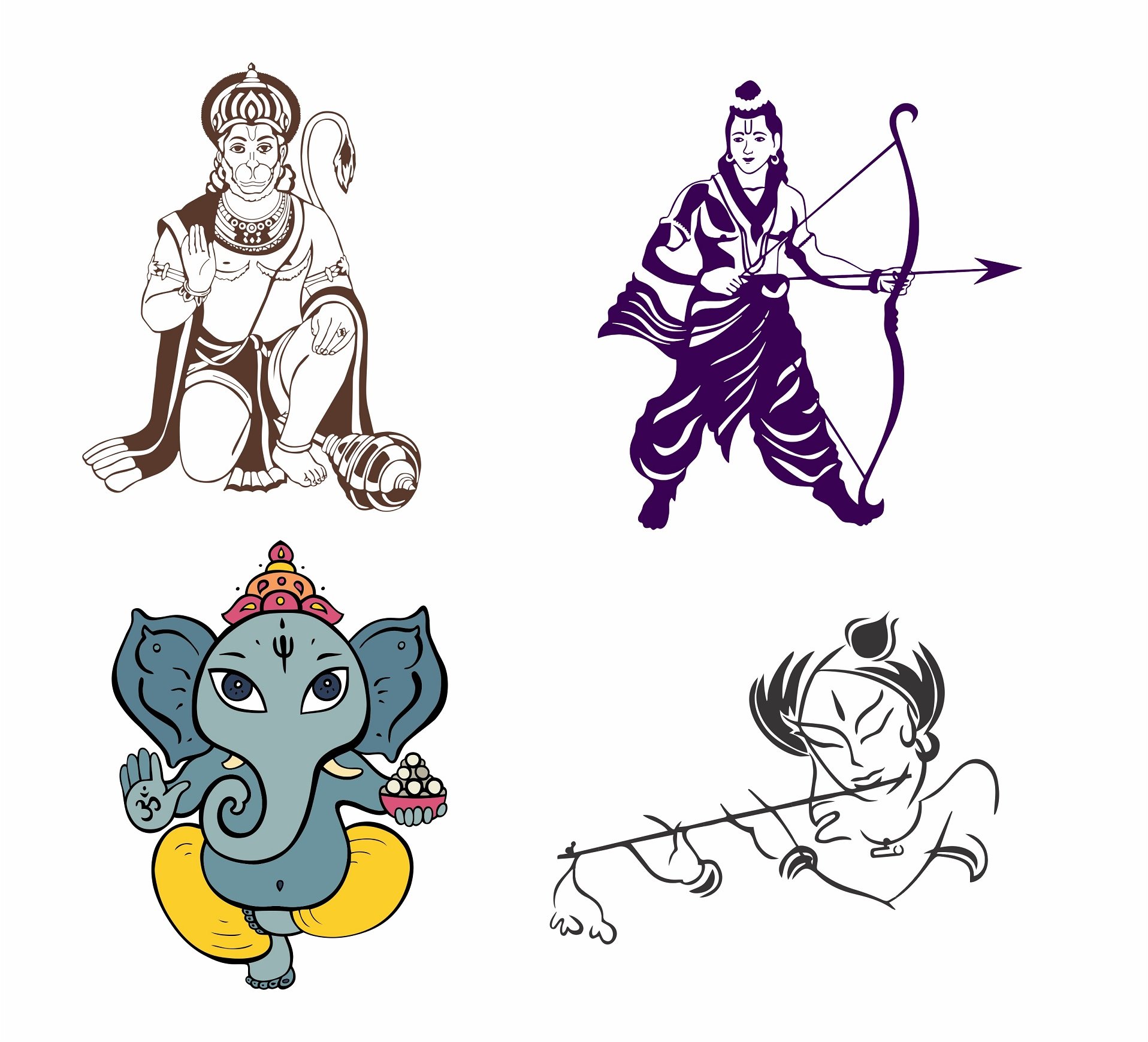 God Radium Stickers For Bikes