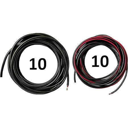 Microtek Solar DC Cable XLPO TUV Protected 10 sq.mm 10 Meter (10m Red ...