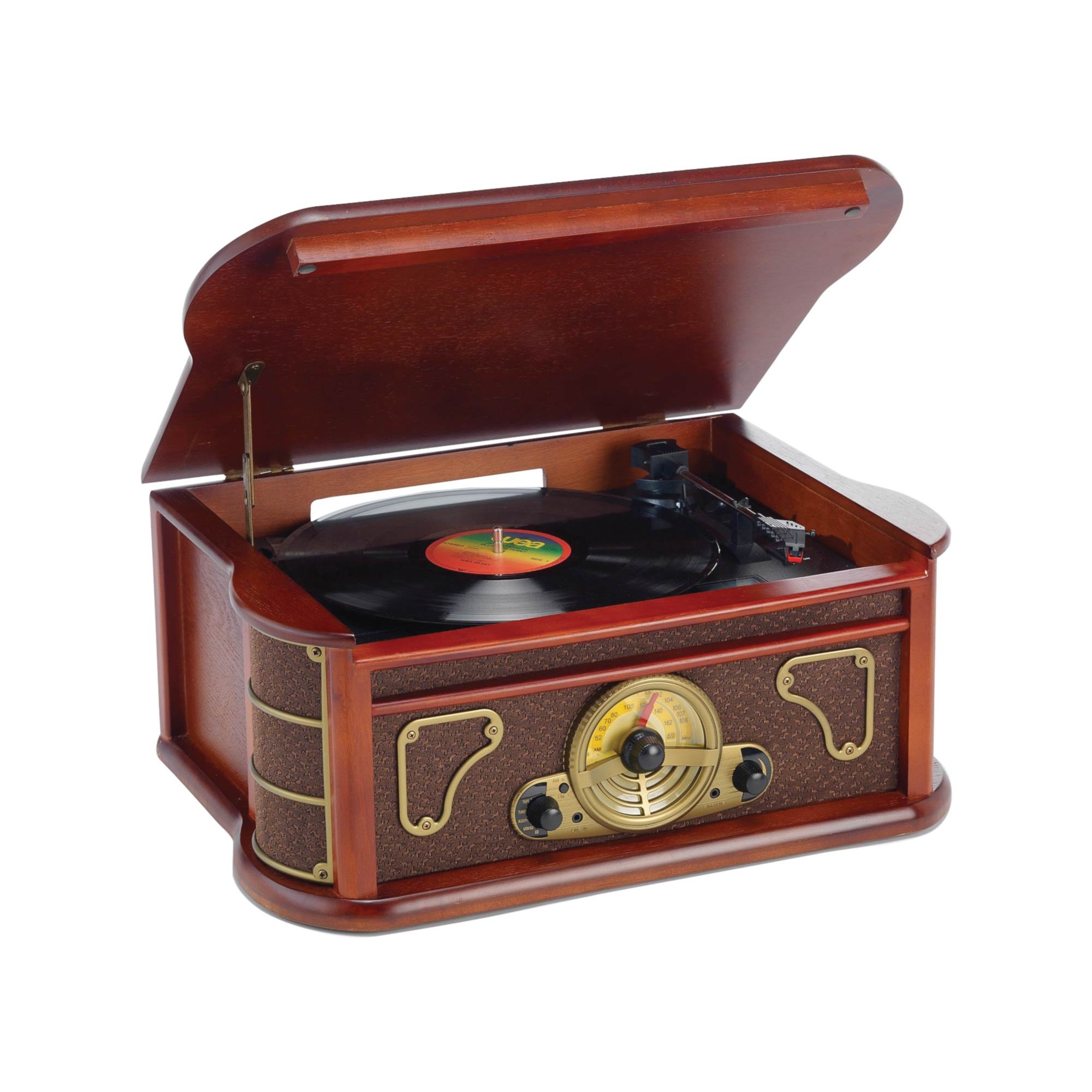 Steepletone Bromley 5 In 1 Music System Record Player Cd | Desertcart INDIA