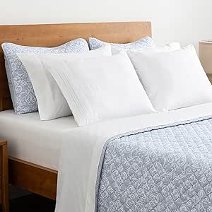 Amazon.com: Mellanni Bedspread Coverlet Set + 6PC Sheets Set Bundle ...