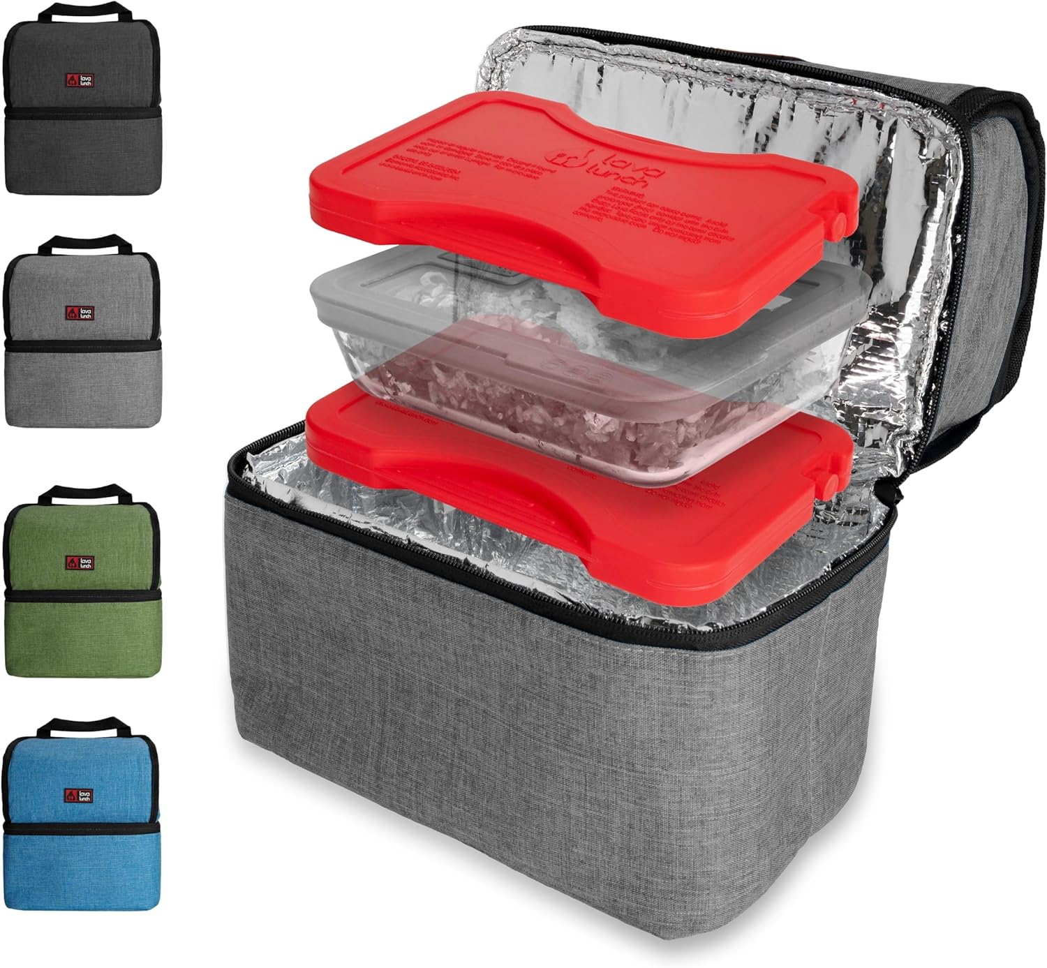 Amazon.com: Lava Lunch Patented Heated Lunch Box - Insulated Bag with ...