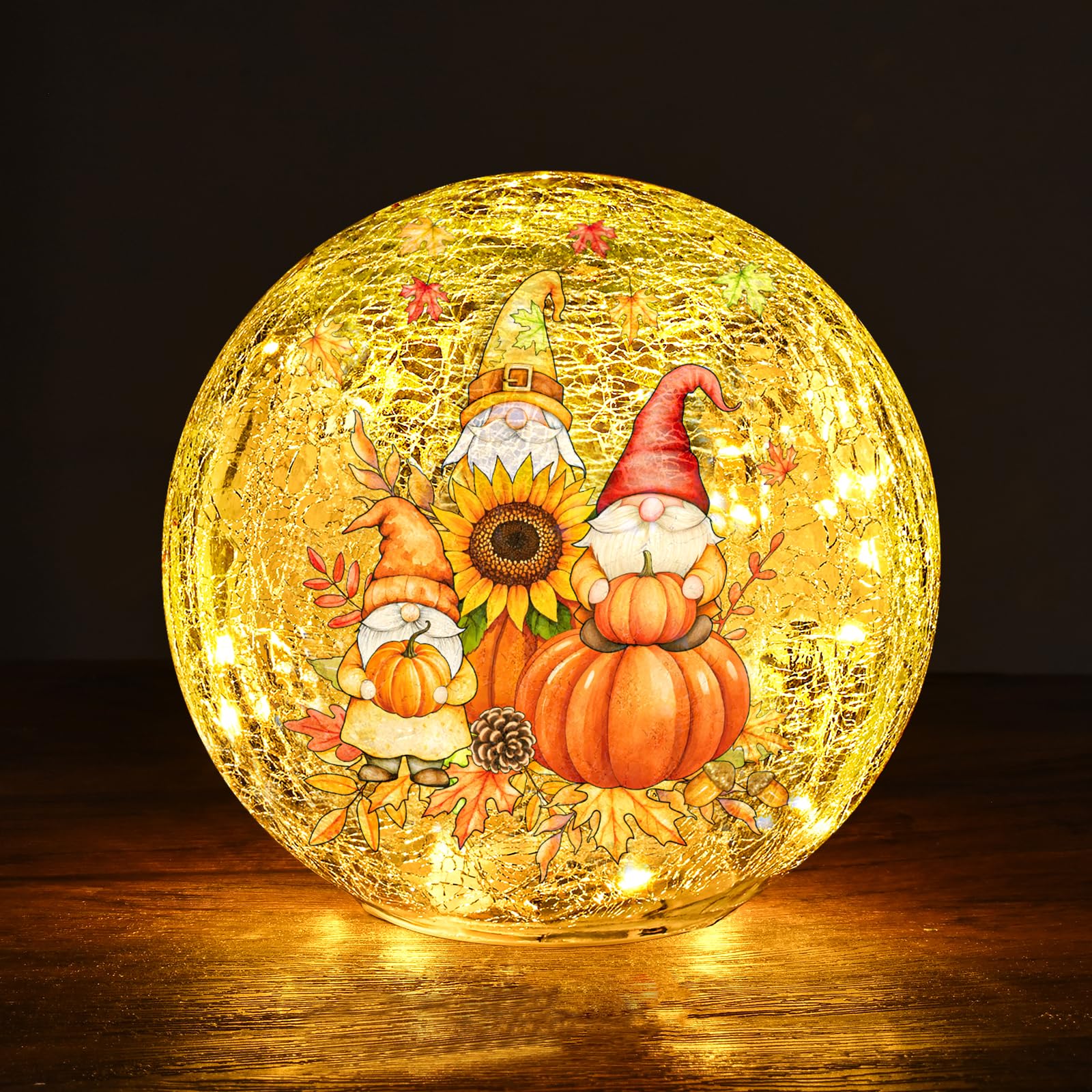 Snapklik.com : FRAMICS Fall Decorations For Home 4" Gnome Pumpkin ...