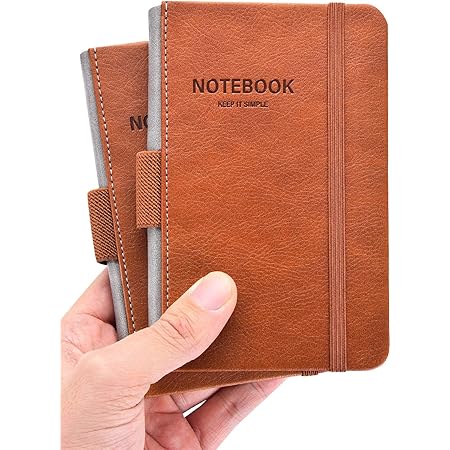 Amazon.com : Pocket Notebook Small Notebook 2-Pack, 3.5" x 5.5" Pocket ...