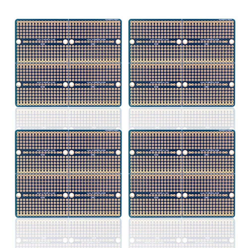 Snapklik.com : Treedix 4 Pcs Universal Board Solderable BreadBoard ...
