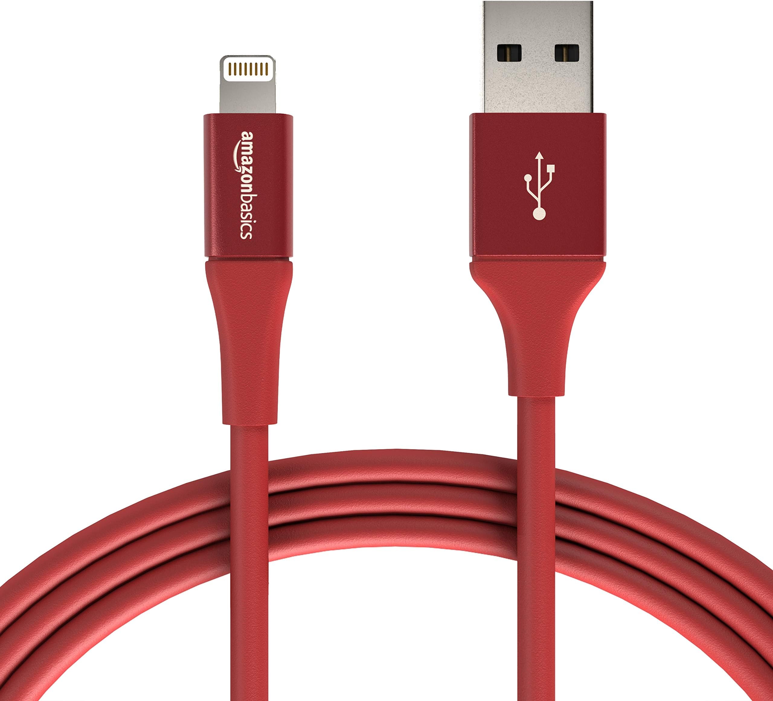 Amazon Basics USB A Cable with Lightning Connector, Premium Collection ...