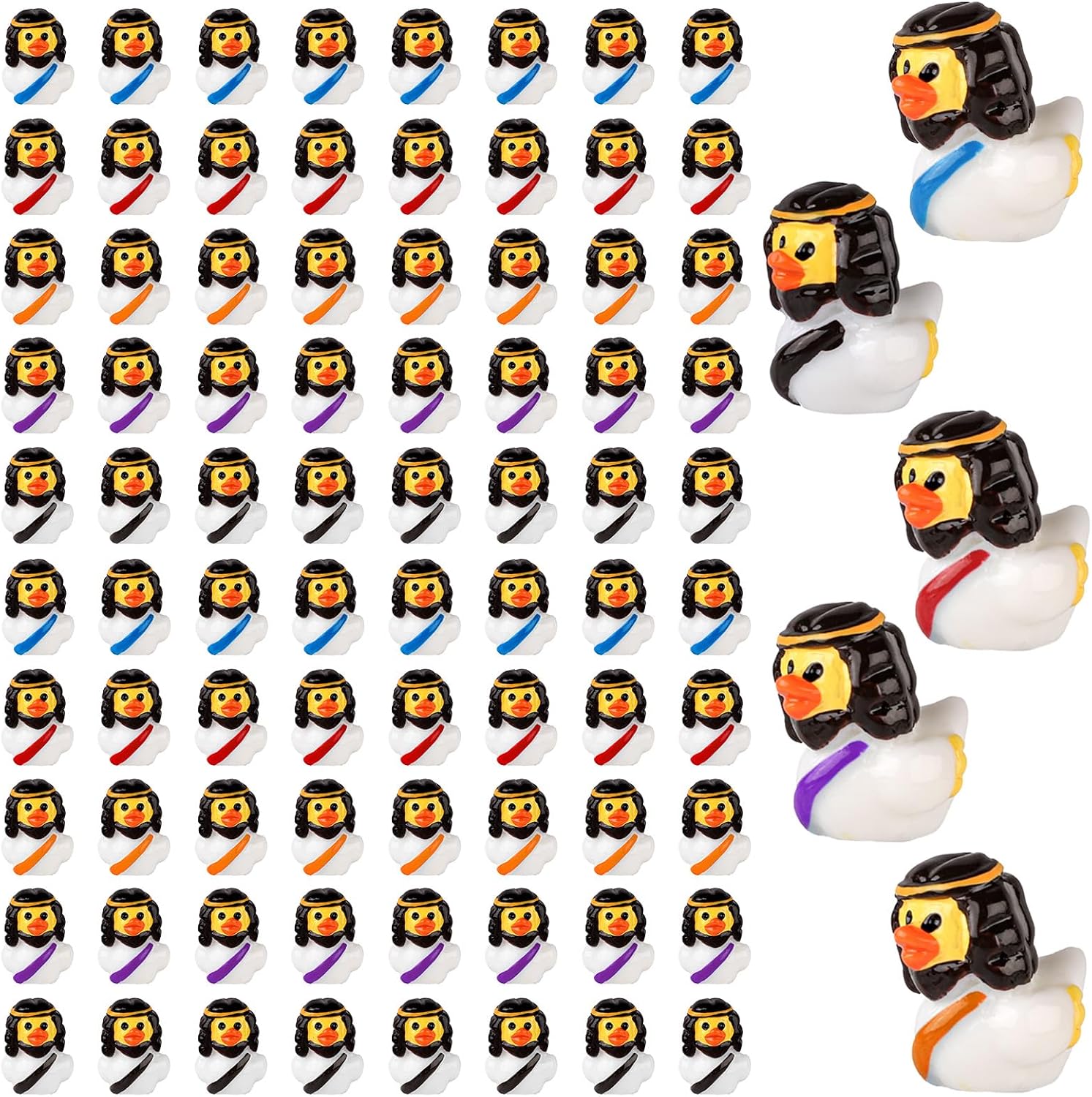 Amazon.com: 80pcs Mini Jesus Resin Ducks, Funny Tiny Miniature Jesus ...