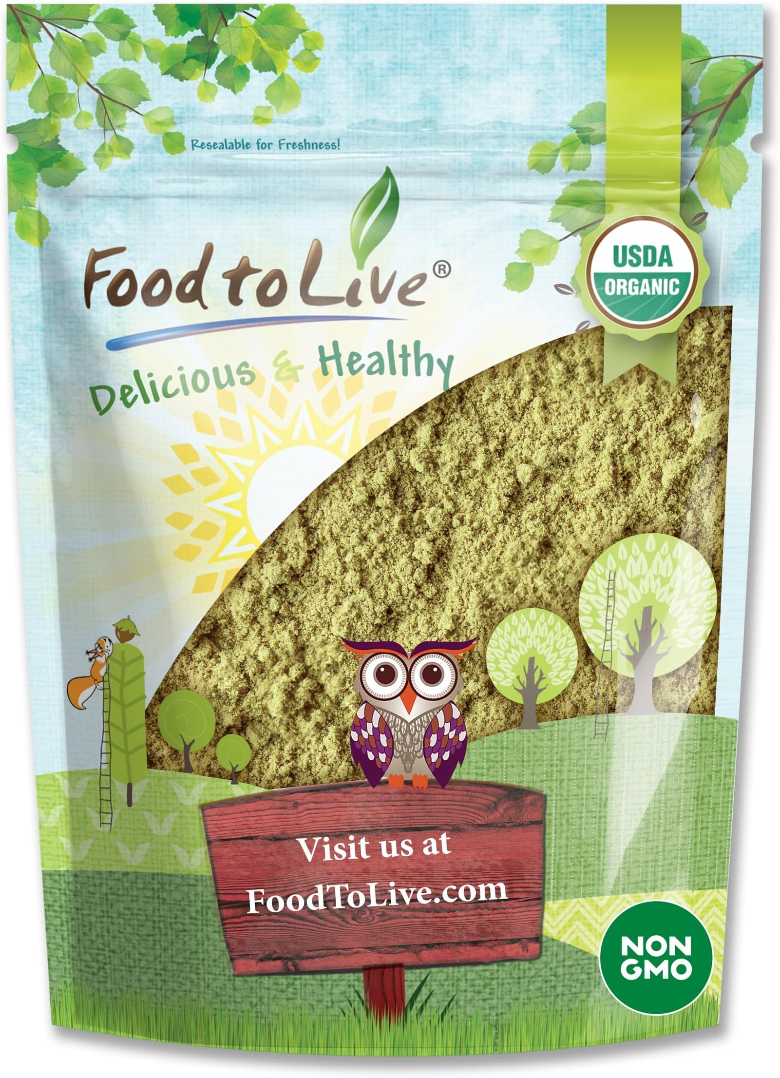 Amazon.com : Food to Live - Organic Fennel Seed Powder, 6 Ounces ...