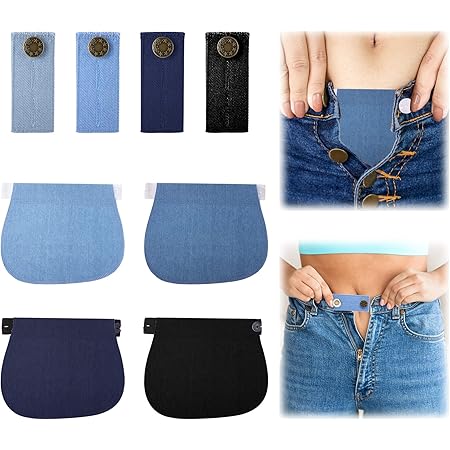 Ssiyiya 10pcs Trousers Waist Extenders, Men Elastic Button Extenders ...