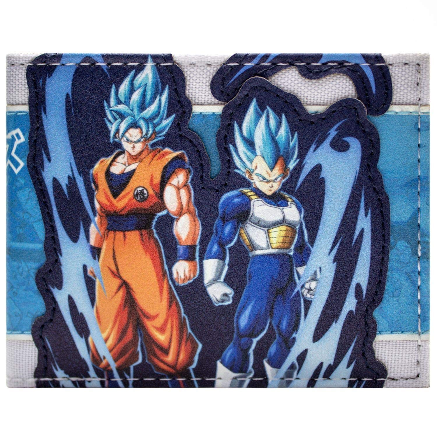 Buy Dragon Ball Super Goku Vegeta Saiyan Wallet Bi-Fold ID & Card ...