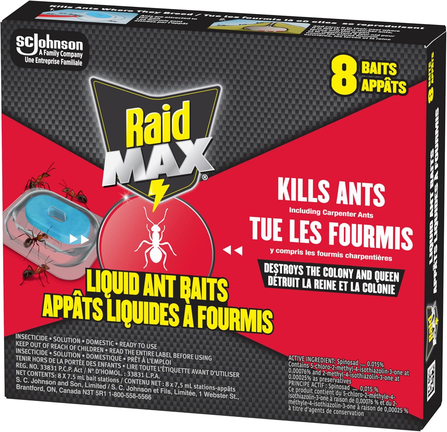 Raid Max Double Control Liquid Ant Killer Bait Stations